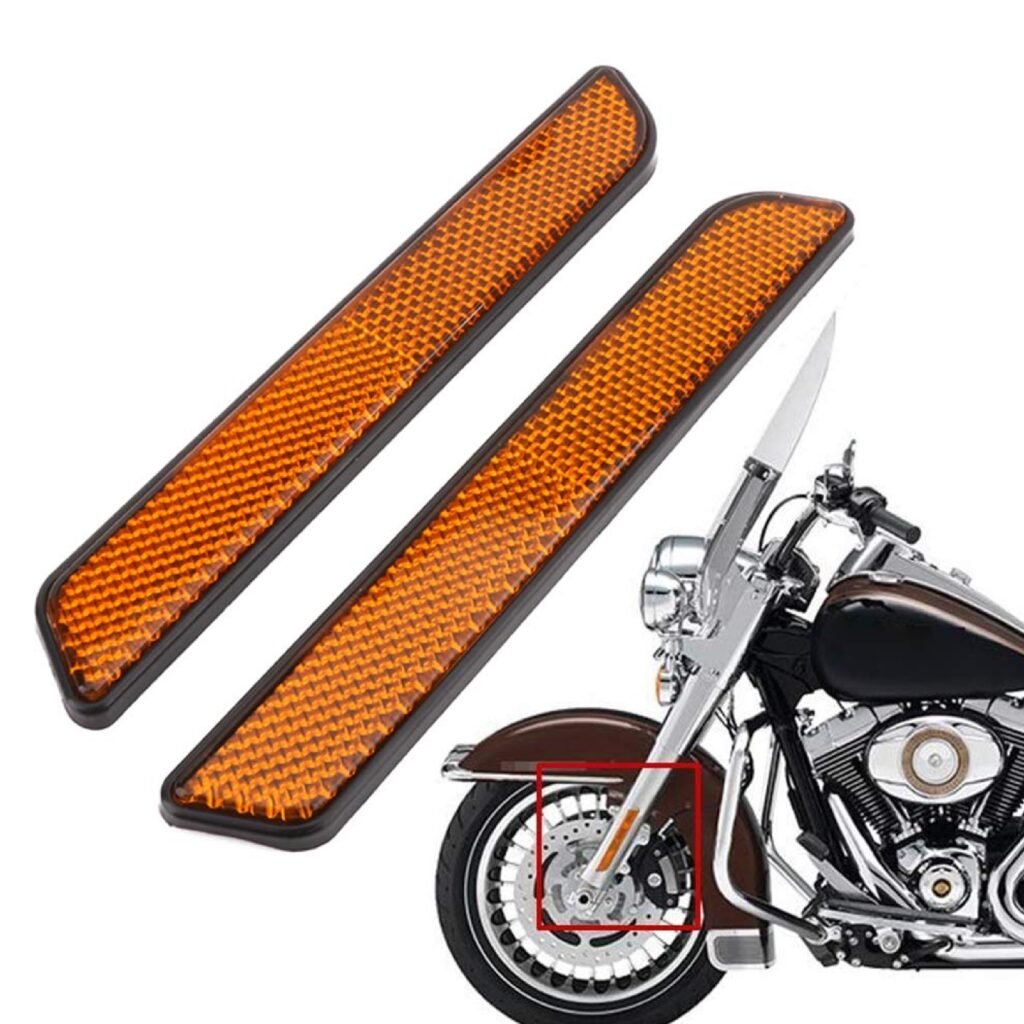Harley Fork Leg Reflectors Fits All Harley - SMA Motorcycle Accessories