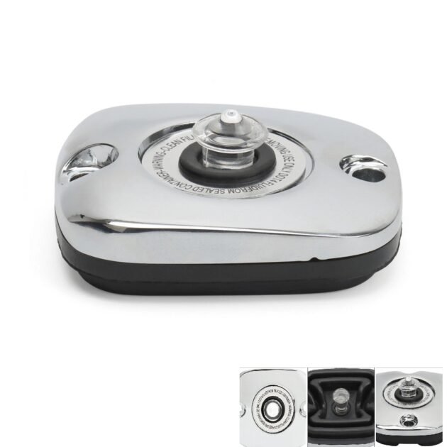 Harley Front Brake Master Cylinder Cover Chrome - SMA Motorcycle ...