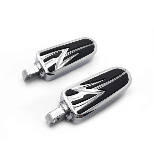 Tribal Design Harley Driver Passenger Footpegs Chrome - SMA Motorcycle ...